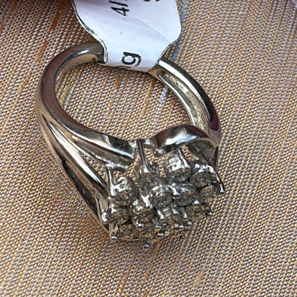 Sterling Silver Diamond Ring - Gem